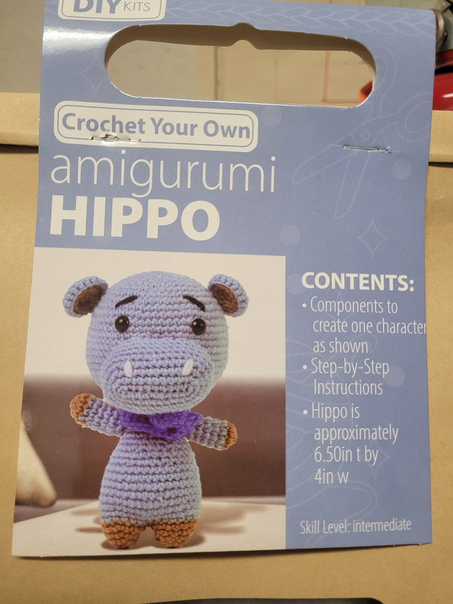 Amigurumi Hippo DIY Crochet Kit– Plunkett's Hallmark