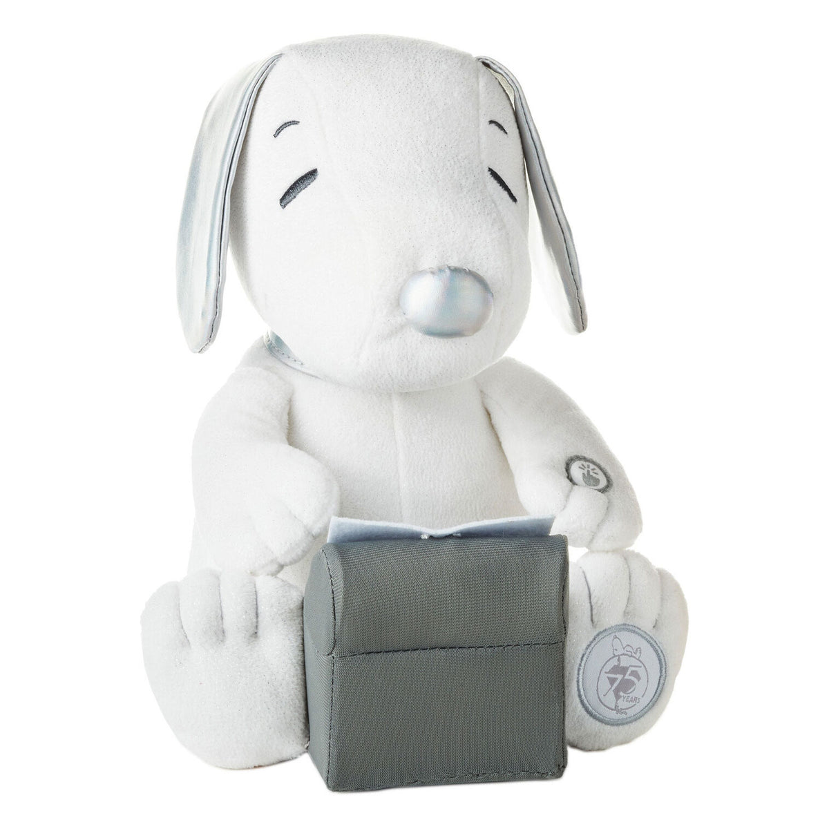 Peanuts® 75th Anniversary Snoopy With Typewriter Musical Plush With Mo ...