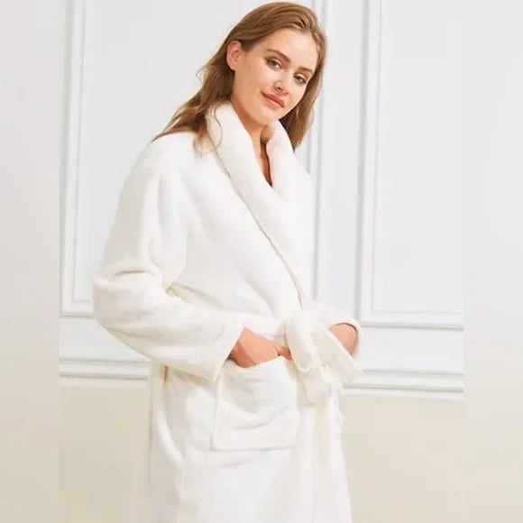 Luxury 3/4-Length Velvet Robe– Plunkett's Hallmark