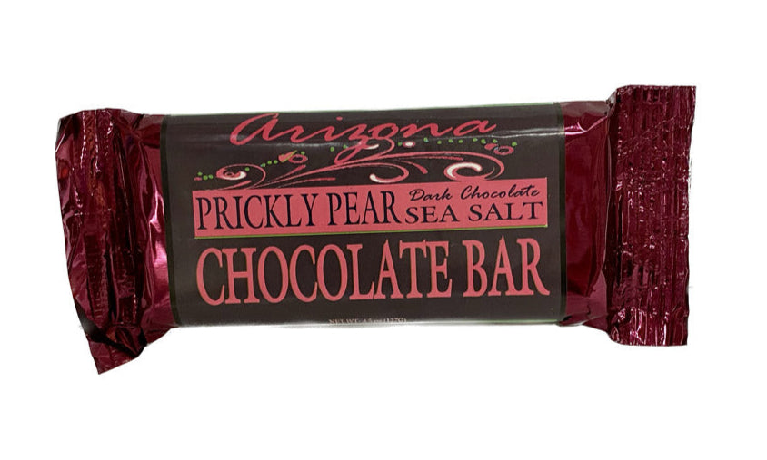 Arizona Prickly Pear Dark Chocolate Sea Salt Bar– Plunkett's Hallmark