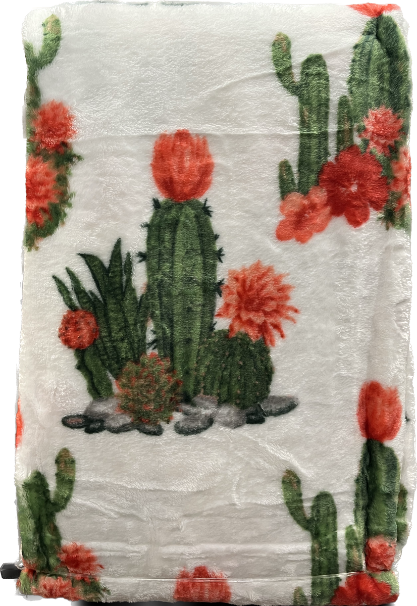 Agave & Rose Plush Blanket– Plunkett's Hallmark