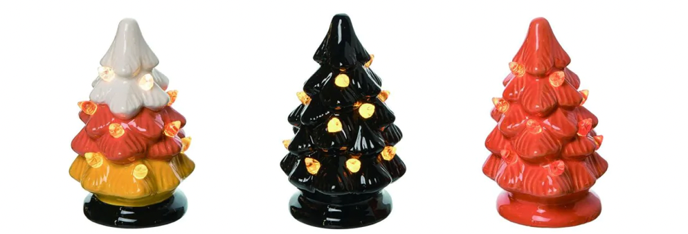 Mini Light Up Halloween Tree Ceramic– Plunkett's Hallmark