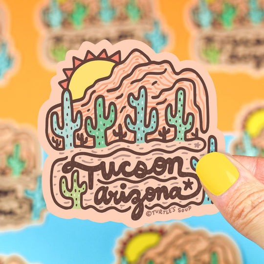 Tucson Arizona Typography Vinyl Sticker– Plunkett's Hallmark